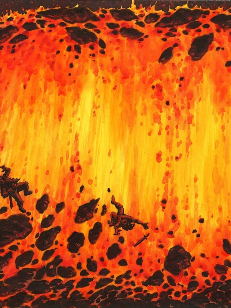 MTGNexus - Wall of Lava Art by Pete Venters