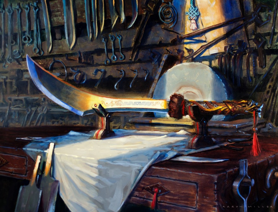 MTGNexus - Hero's Blade Art by Aaron Miller