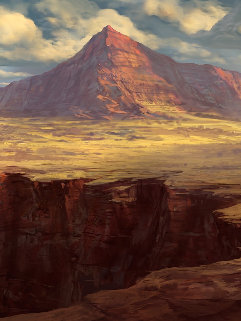 MTGNexus - Plateau Art by Noah Bradley