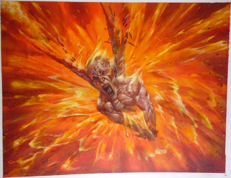 MTGNexus - Liquid Fire Art by Greg Staples