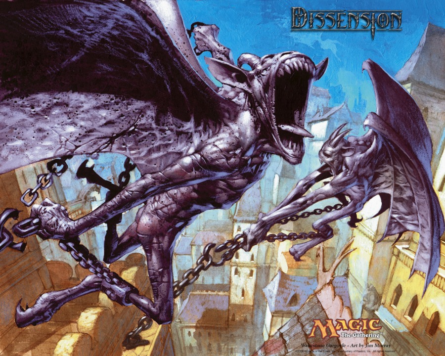 MTGNexus - Wakestone Gargoyle Art by Jim Murray