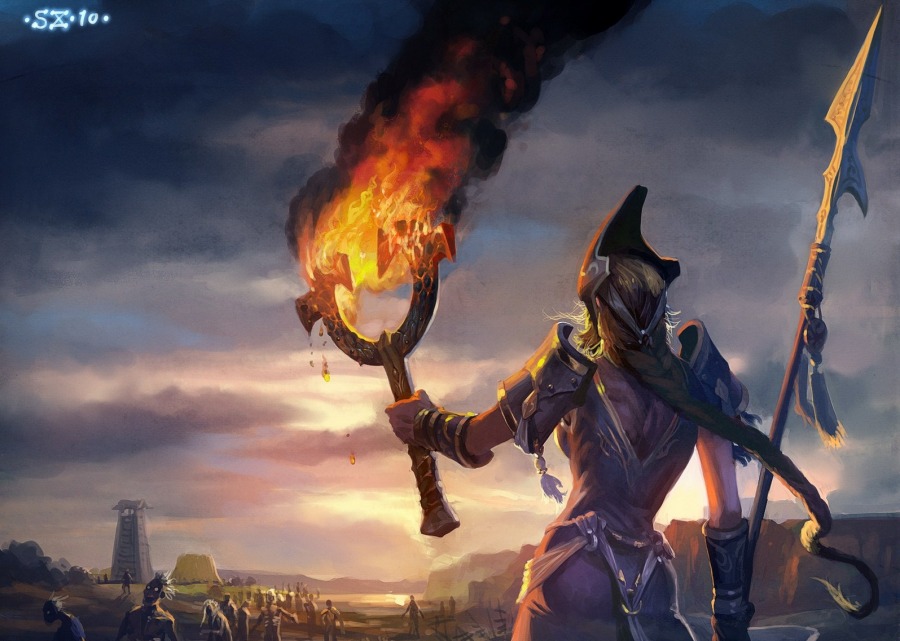 MTGNexus - Blazing Torch Art by Scott Chou