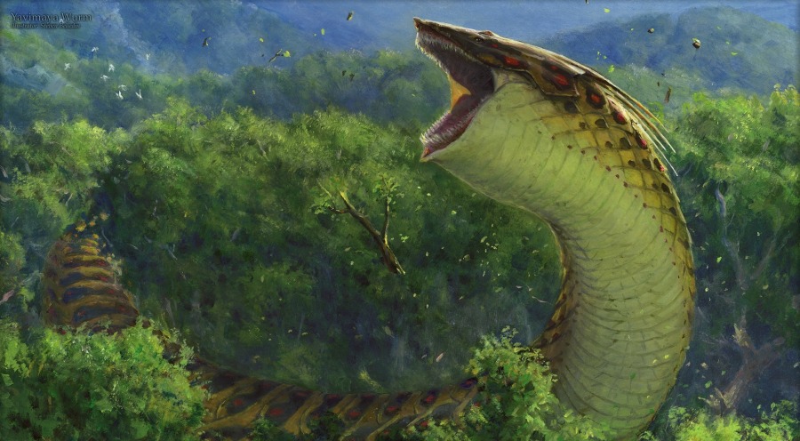 MTGNexus - Yavimaya Wurm Art by Steven Belledin