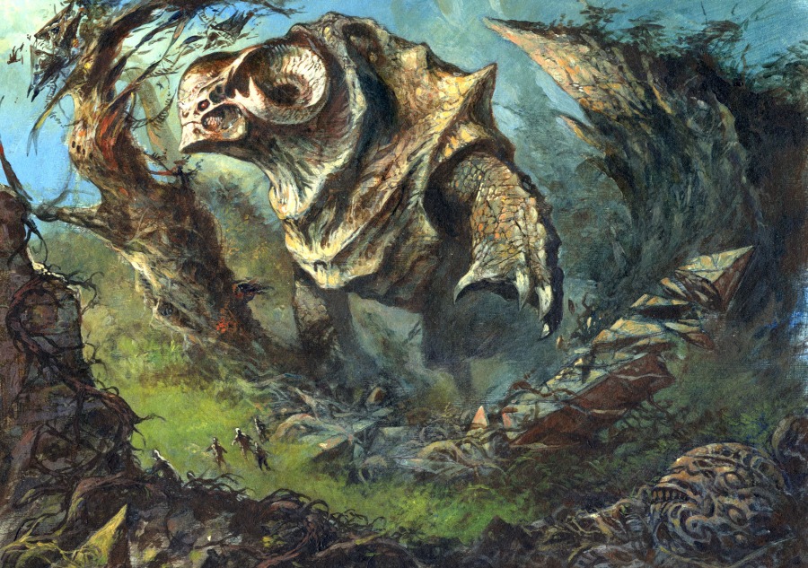 MTGNexus - Leatherback Baloth Art by Dave Kendall
