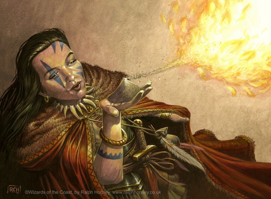 MTGNexus - Martyr of Ashes Art by Ralph Horsley
