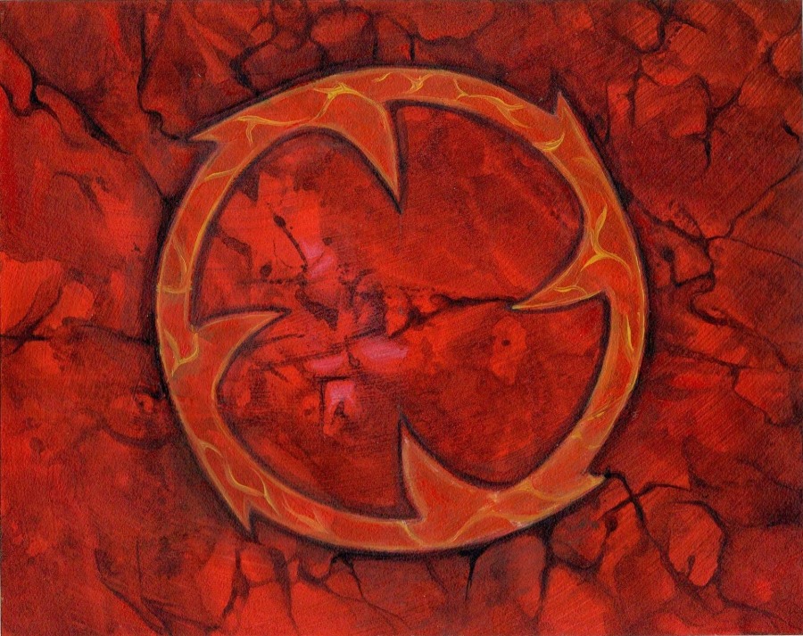 MTGNexus - Red Ward Art by Dan Frazier