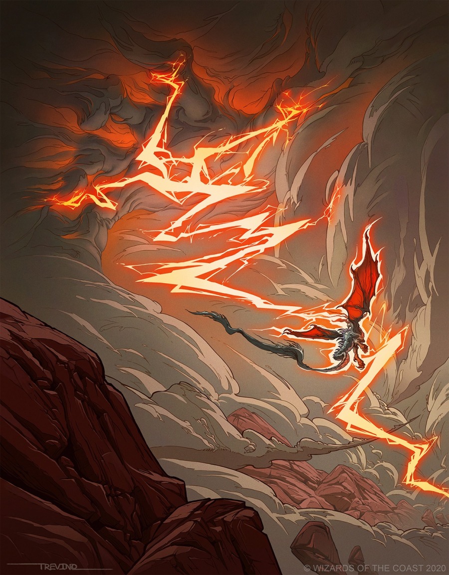 MTGNexus - Lightning Bolt Art by Robbie Trevino