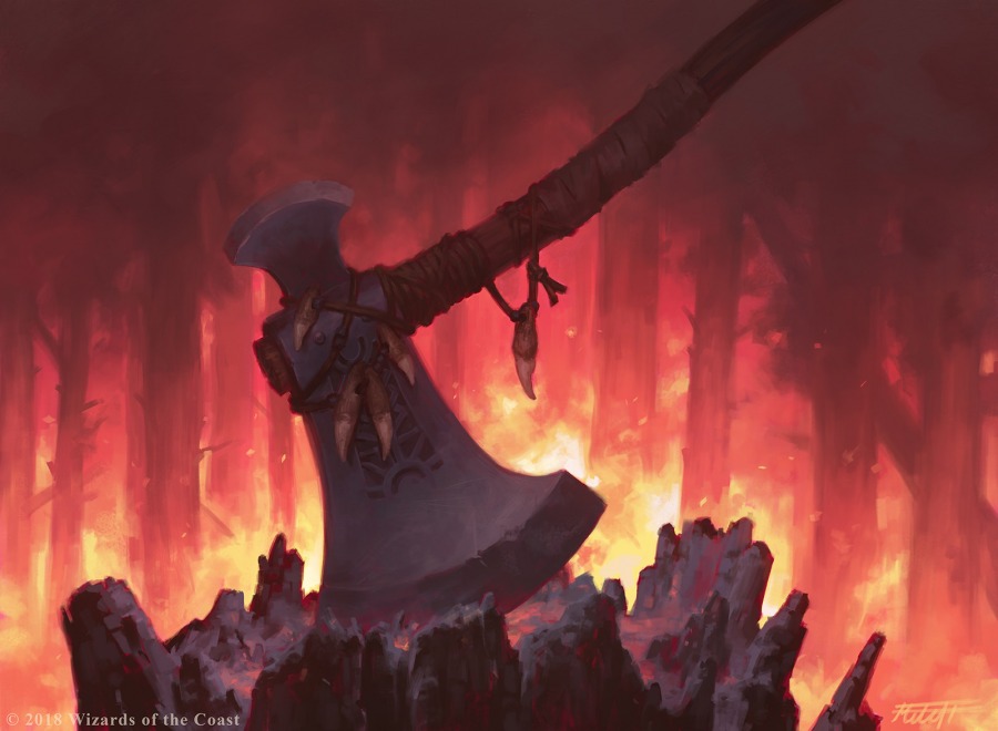 MTGNexus - Marauder's Axe Art by Mitchell Malloy