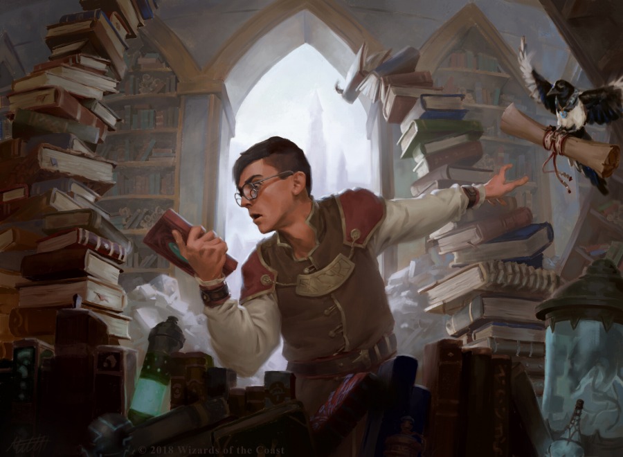 MTGNexus - Frantic Search Art by Mitchell Malloy