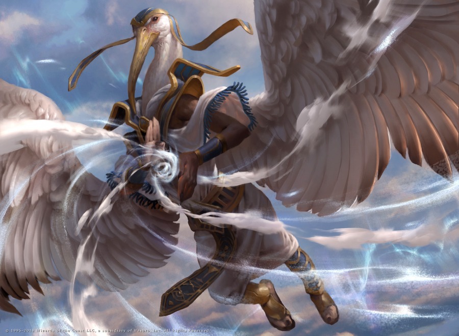 MTGNexus - Aven Wind Mage Art by Lius Lasahido