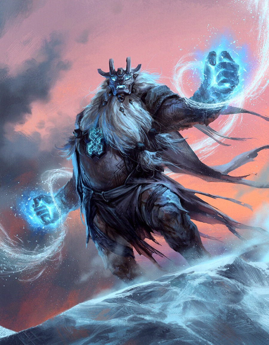 MTGNexus - Giant Wizard Token Art by Andrew Mar
