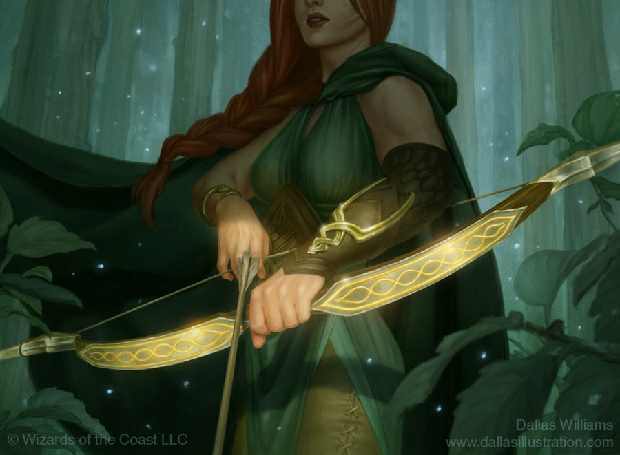 MTGNexus - Elven Bow Art by Dallas Williams