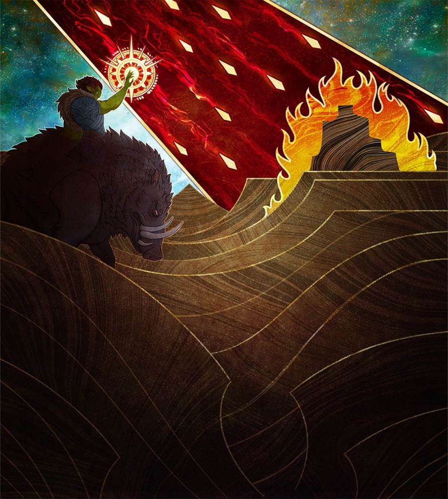 MTGNexus - Stone Rain Art by Justin & Alexis Hernandez