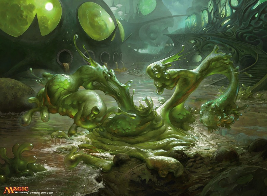 MTGNexus - Biowaste Blob Art by Simon Dominic