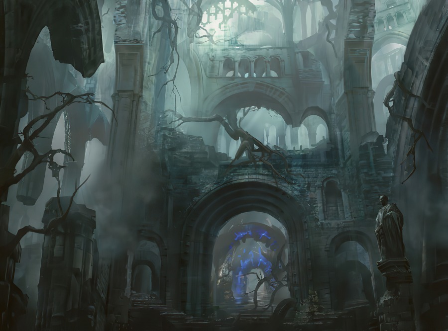 MTGNexus - Dimir Guildgate Art by Cliff Childs