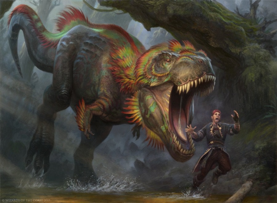 MTGNexus - Charging Monstrosaur Art by Zack Stella