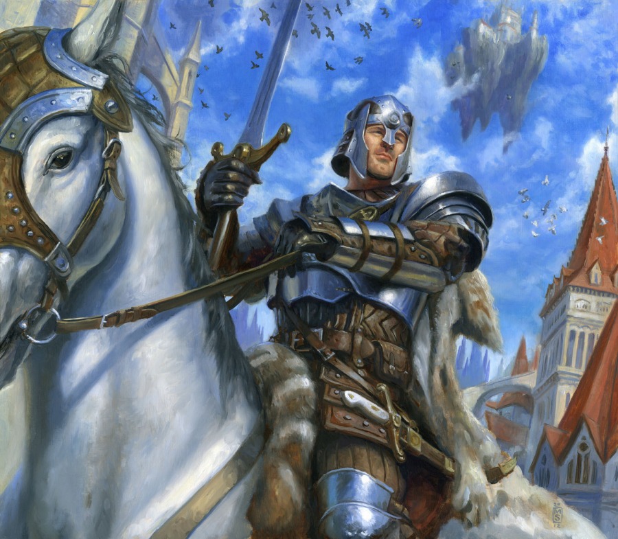 MTGNexus - Knight token Art by Matt Stewart
