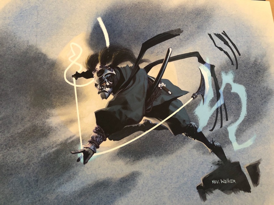 MTGNexus - Mistblade Shinobi Art by Kev Walker