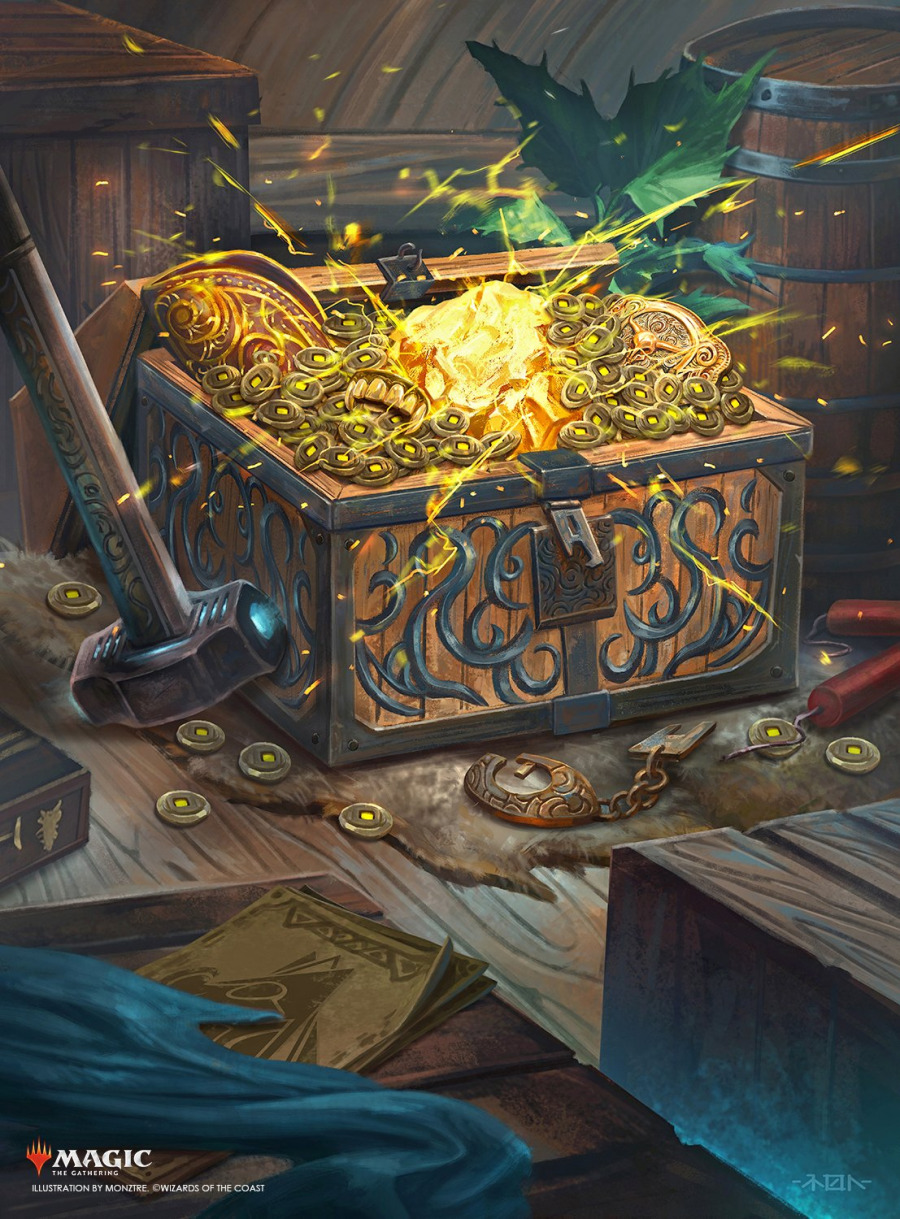 MTGNexus - Treasure Token Art by Monztre