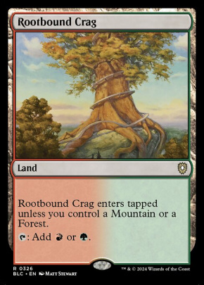 MTGNexus - Rootbound Crag from Bloomburrow Commander