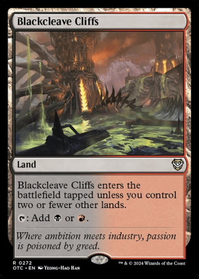MTGNexus - Blackcleave Cliffs from Outlaws of Thunder Junction Commander