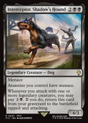 MTGNexus - Interceptor, Shadow's Hound from Final Fantasy Commander