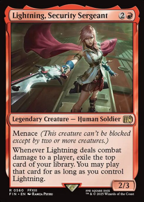 MTGNexus - Lightning, Security Sergeant from Final Fantasy