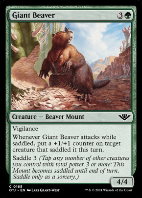 MTGNexus - Giant Beaver from Outlaws of Thunder Junction