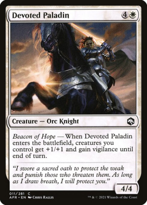 MTGNexus - Devoted Paladin from Adventures in the Forgotten Realms