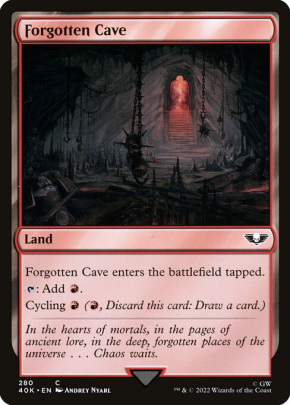 MTGNexus - Forgotten Cave from Warhammer 40,000 Commander