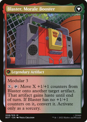 MTGNexus - Blaster, Combat DJ // Blaster, Morale Booster from Transformers