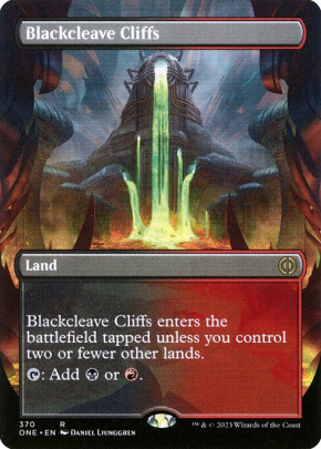 MTGNexus - Blackcleave Cliffs from Phyrexia: All Will Be One