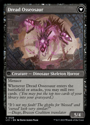 MTGNexus - Visage of Dread // Dread Osseosaur from The Lost Caverns of Ixalan