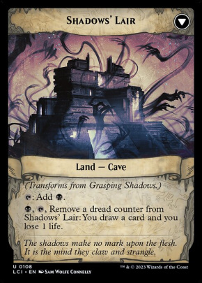 MTGNexus - Grasping Shadows // Shadows' Lair from The Lost Caverns of Ixalan