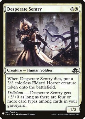 MTGNexus - Desperate Sentry from The List