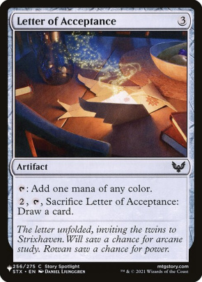 MTGNexus - Letter of Acceptance from The List