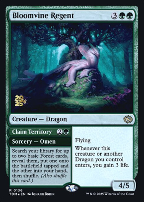 MTGNexus - Bloomvine Regent // Claim Territory from Tarkir: Dragonstorm Promos