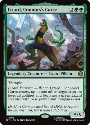 MTGNexus - Lizard, Connors's Curse from Marvel's Spider-Man
