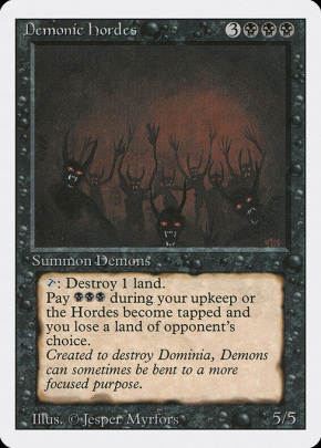 MTGNexus - Demonic Hordes from Revised Edition